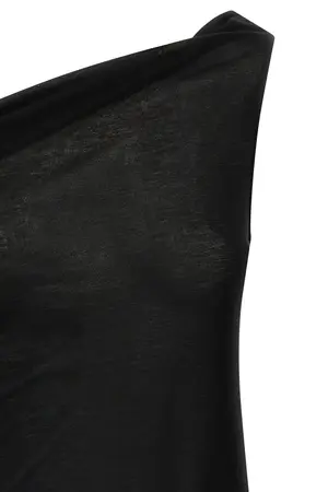 Rick Owens Asymmetric Sleeveless Top - Black
