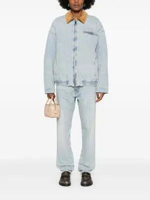 Miu Miu Logo Patch Straight-leg Jeans