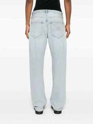 Miu Miu Logo Patch Straight-leg Jeans