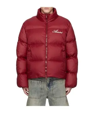 Amiri Red Bones Down Jacket - Deep Red