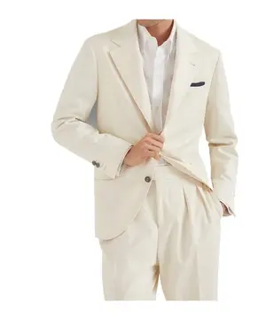 Brunello Cucinelli Notched-lapel Cashmere Blazer - Panama
