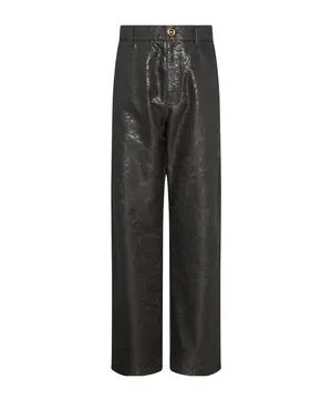 Versace Pattern Jacquard Trousers - Gray