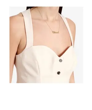 Philosophy Di Lorenzo Serafini Ivory Sweetheart Neckline Camisole