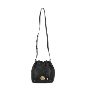 Chloé Logo Plaque Drawstring Bucket Bag