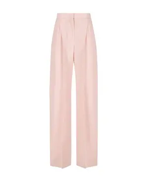 Alexander McQueen Pleated Wide-leg Trousers - Pink