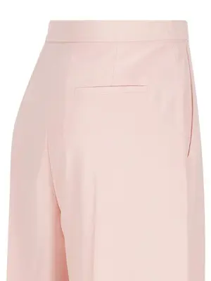 Alexander McQueen Pleated Wide-leg Trousers - Pink