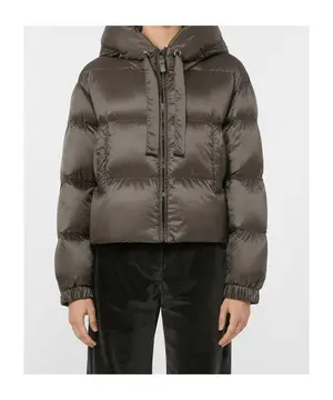 Max Mara Hooded Quilted Cropped Jacket