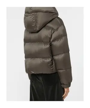 Max Mara Hooded Quilted Cropped Jacket
