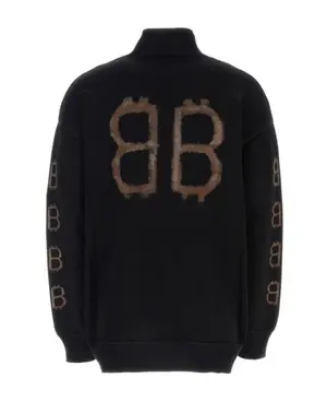Balenciaga High-necked Long-sleeved Sweater