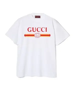Gucci Logo Webbing Print Crewneck T-shirt - White