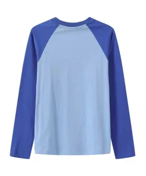 Marissa Chiara Crew Neck Long Sleeve T-shirt - Blue