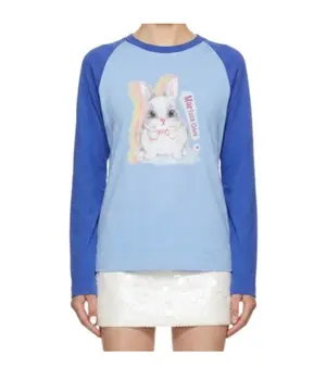 Marissa Chiara Crew Neck Long Sleeve T-shirt - Blue