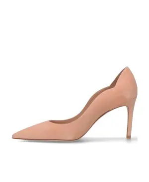 STUART WEITZMAN Pointed Scalloped High Heel Pumps