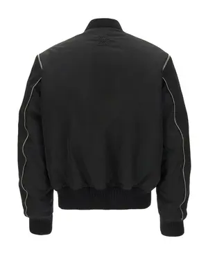 Off-White Zip-up Long-sleeved Jacket - Black