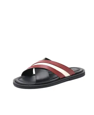 Bally Striped Slip-on Sandals