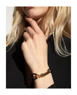 Alexander McQueen Logo Plaque Bracelet