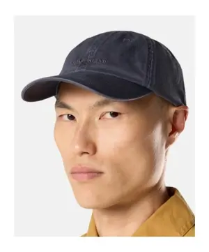 Stone Island Baseball Cap With Logo Embroidery - Blue-gray