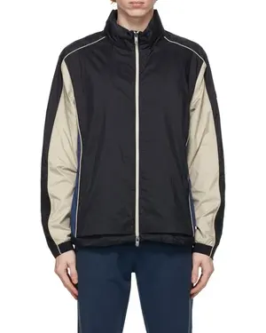 Zegna Panelled Zip-up Hooded Jacket