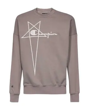 Rick Owens Champion Embroidered Logo Organic Cotton Jumper