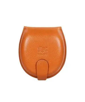 Il Bisonte Leather Coin Wallet - Orange