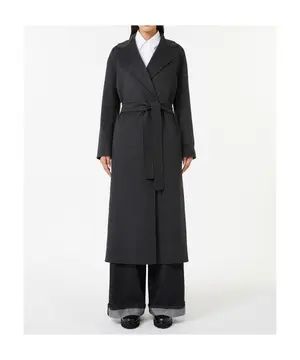 Max Mara Long-sleeved Belted Coat