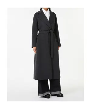 Max Mara Long-sleeved Belted Coat