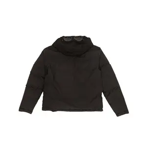 C.P. COMPANY Hooded Down Jacket With Quilted Paneling