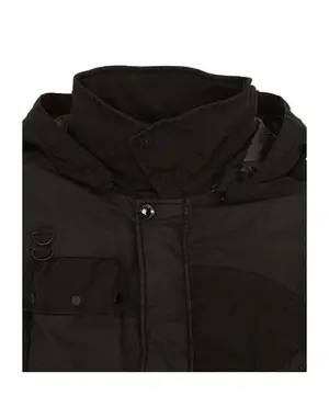 C.P. COMPANY Hooded Down Jacket With Quilted Paneling