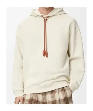 Loewe Relaxed Fit Drawstring Hoodie - Off White