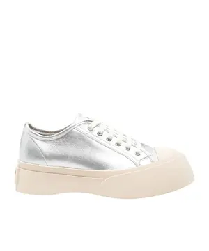Marni Pablo Lace-up Sneakers - Silver