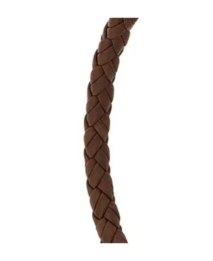 FERRAGAMO Braided Leather Bracelet - Yellow
