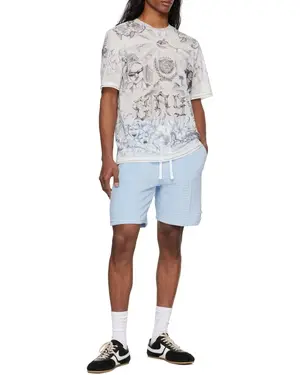 Casablanca Tattoo Print Mesh T-shirt