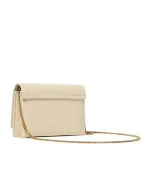 Valentino Garavani Vlogo Signature Foldover Top Shoulder Bag - Light Ivory
