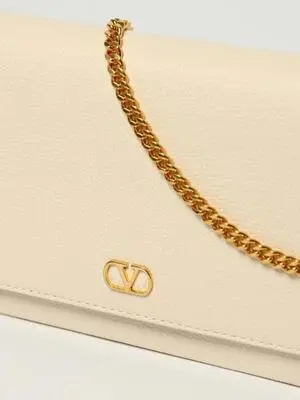 Valentino Garavani Vlogo Signature Foldover Top Shoulder Bag - Light Ivory