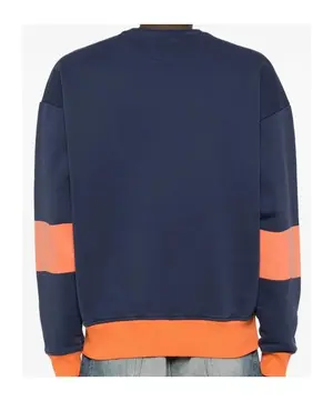 NAPAPIJRI Logo Striped Crew Neck Sweatshirt
