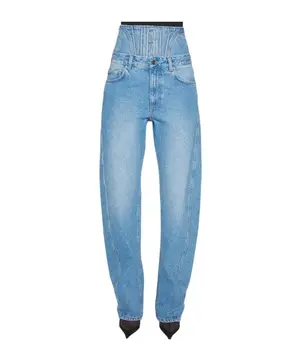 MUGLER Layered Detail Jeans
