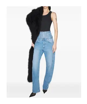 MUGLER Layered Detail Jeans