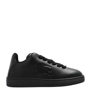 Burberry Embossed Lace-up Sneakers - Black