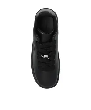 Burberry Embossed Lace-up Sneakers - Black