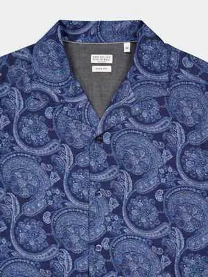 Brunello Cucinelli Paisley-print Cotton Shirt