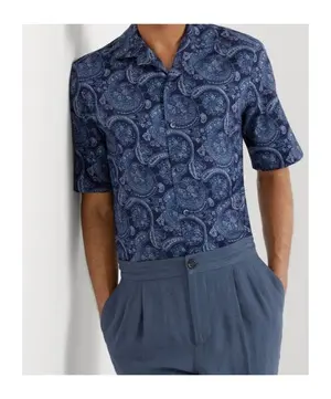 Brunello Cucinelli Paisley-print Cotton Shirt