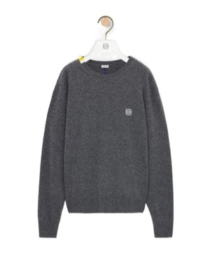 Loewe Two-tone Intarsia Detailed Jumper - Grey