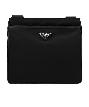 Prada Logo Shoulder Bag - Black