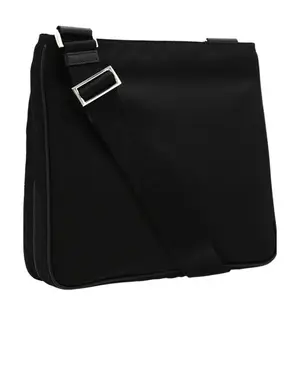 Prada Logo Shoulder Bag - Black