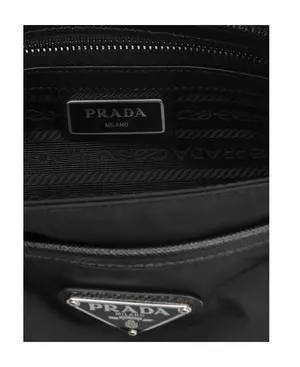 Prada Logo Shoulder Bag - Black