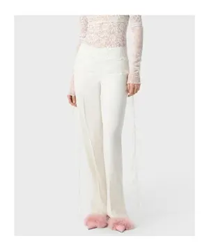 Blumarine Lace Trim Trousers