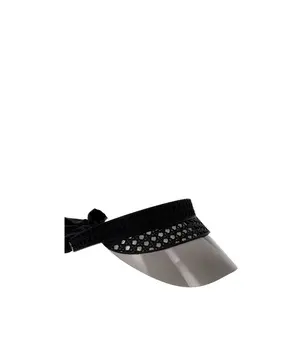 Dior Bow Detailed Visor - Black