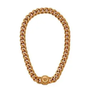 Versace Medusa Chain-link Necklace - Yellow