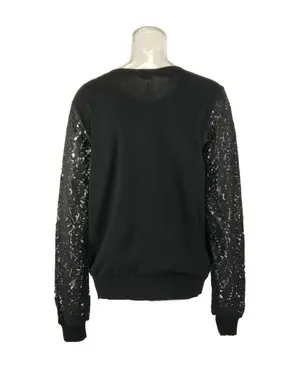 Max Mara Lace Sleeve Logo Cardigan