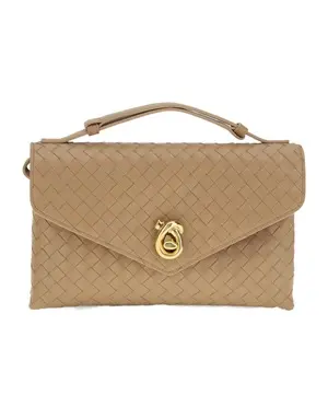 Bottega Veneta Knot Lock Shoulder Bag - Green